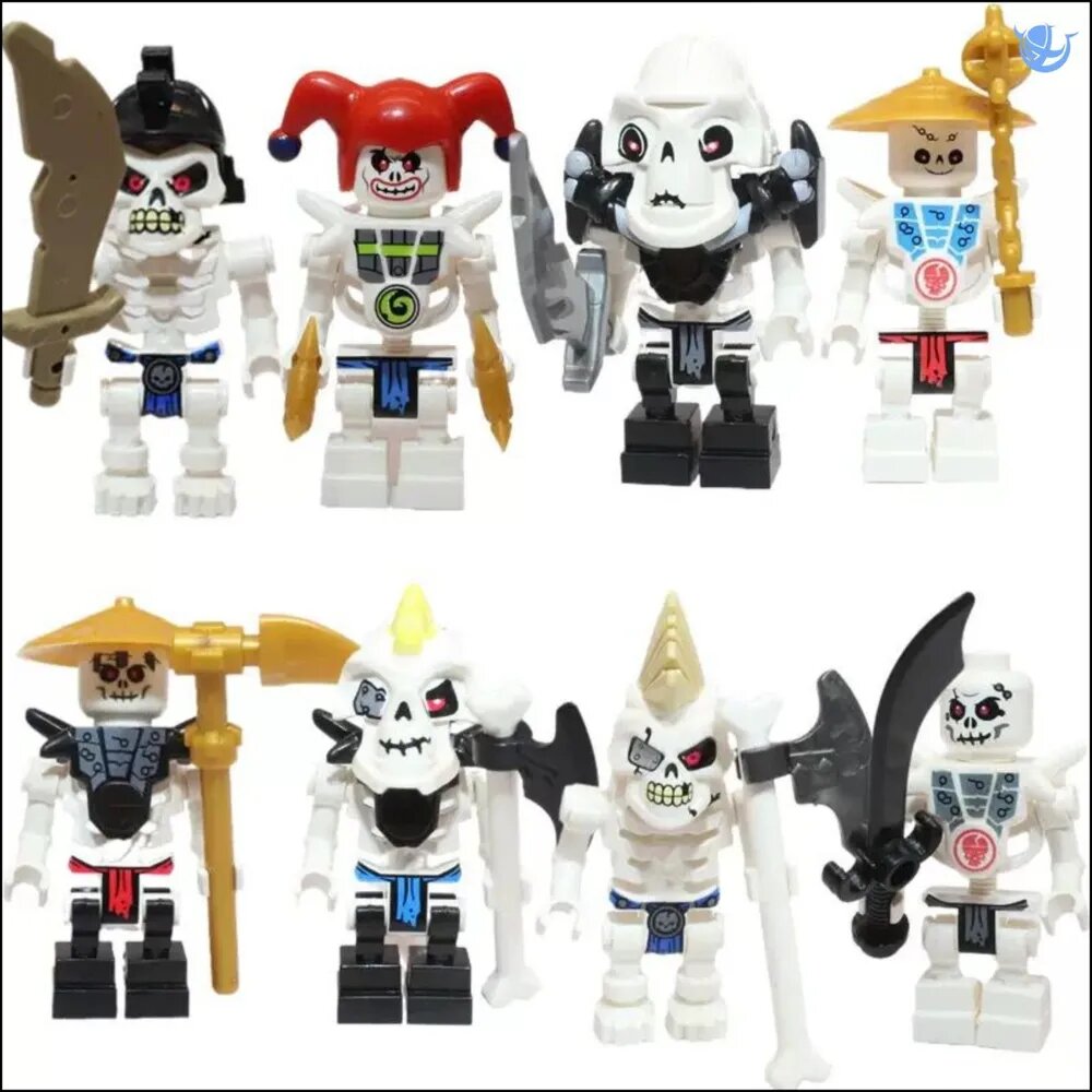 Минифигурка Скелет НиндзяГо 8шт, Ninjago, Фигурка