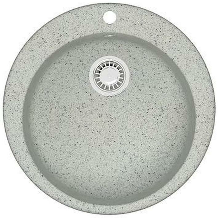 Мойка для кухни Azario Vital 50,7х50,7 CS00078348 светло-серая, 1 чаша, искусственный мрамор