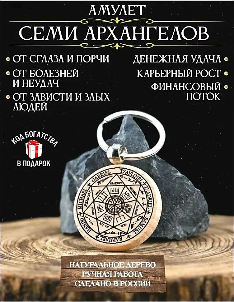Брелок 7 архангелов защита от сглаза и порчи