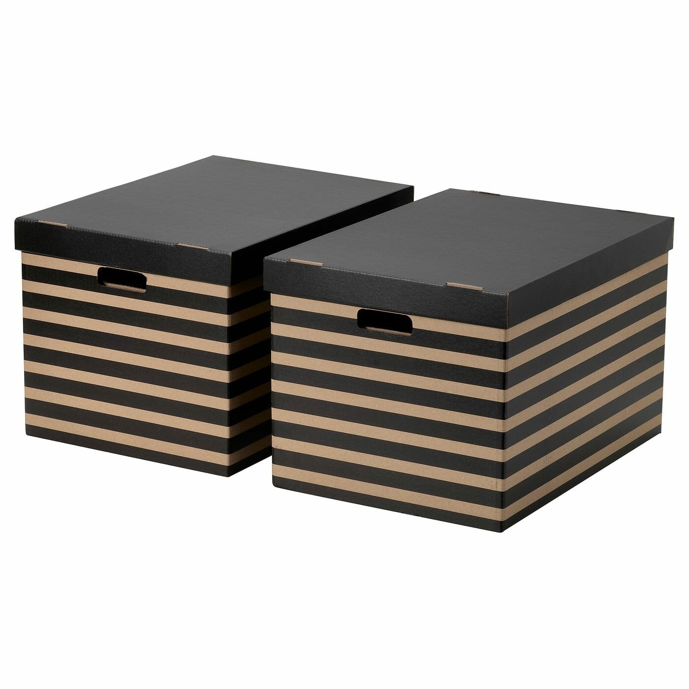 Органайзер для хранения вещей IKEA SVARTTR DA коробка с крышкой, 35x50x31 см 406.233.46