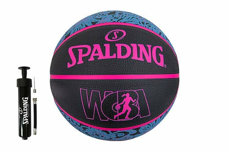 Мяч баскетбольный унисекс SPALDING WCBA League Series China Rubber Basketball, размер 6, синий