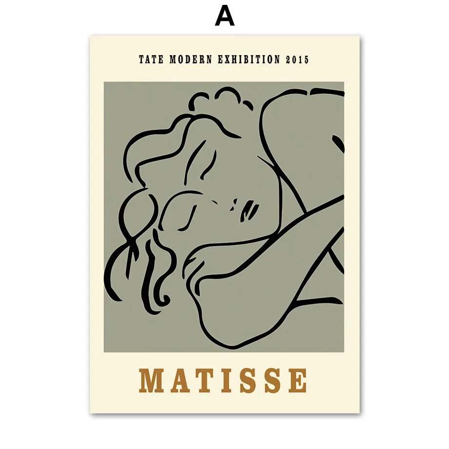 Постер Matisse, абстракция, 30x40 см, зеленый