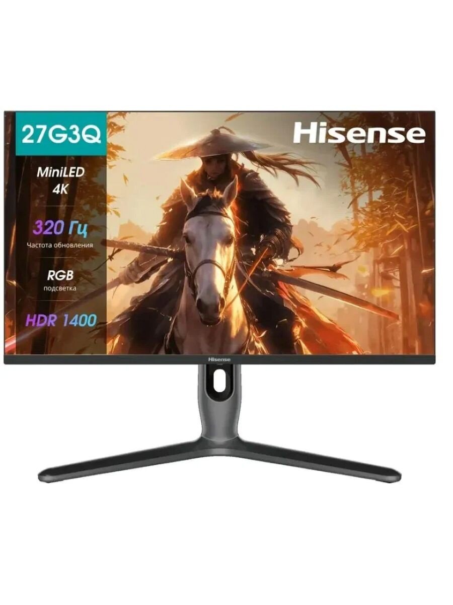 Монитор 27" Hisense 27G7Q-PRO 3840x2160, 16:9, IPS/MiniLED, 1ms, 350cd, 320Hz, HDMI, DP