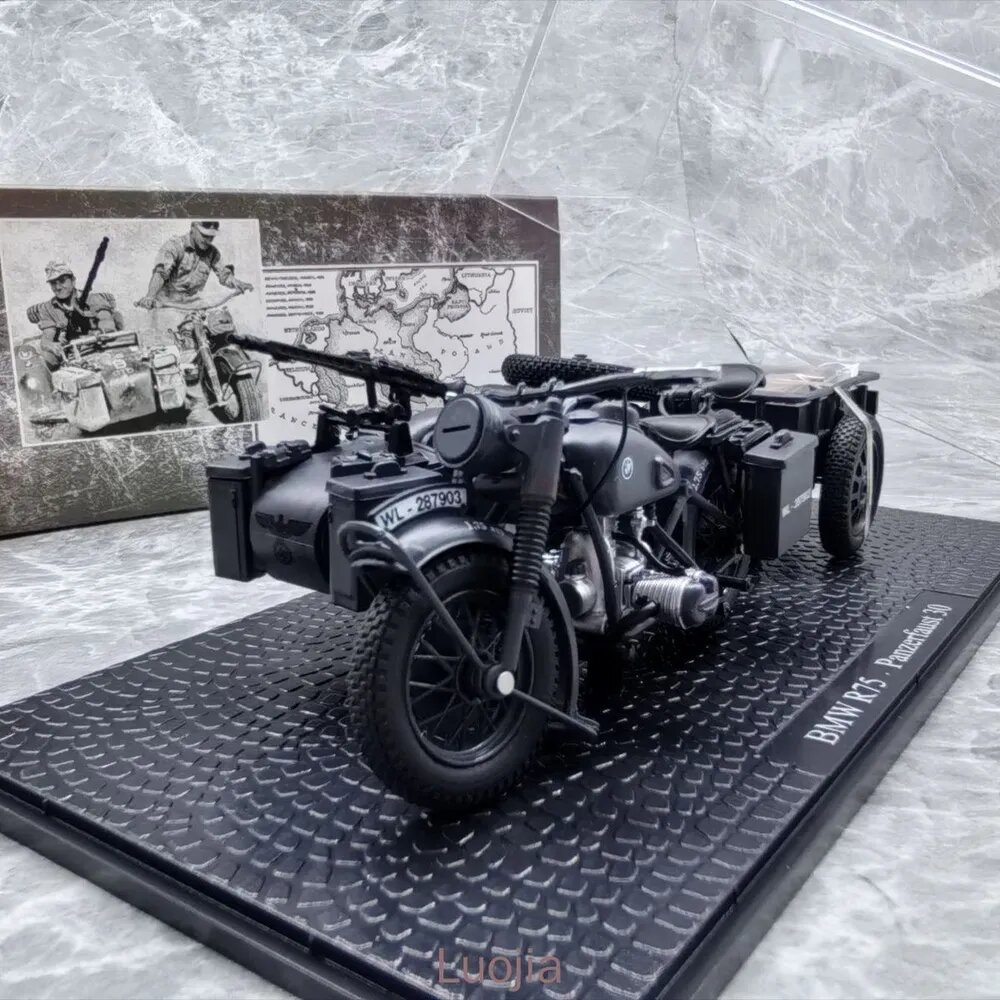 1/24 Немецкая модель трехколесного велосипеда BMW R75
