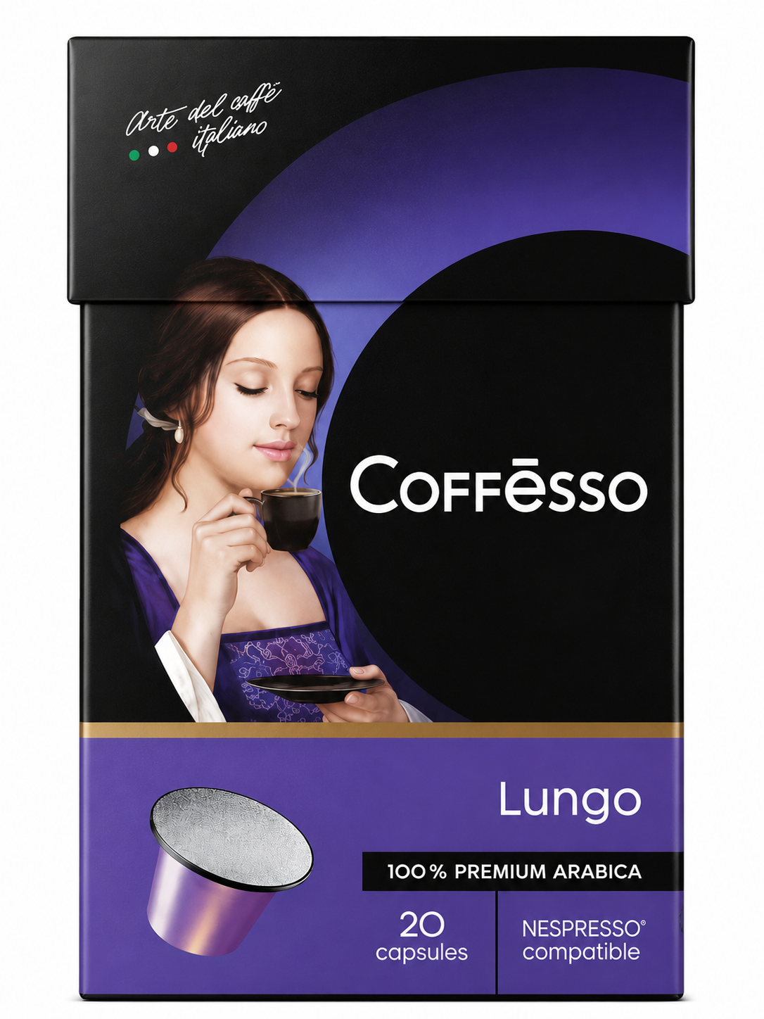 Кофе в капсулах Nespresso Coffesso Lungo 20 шт