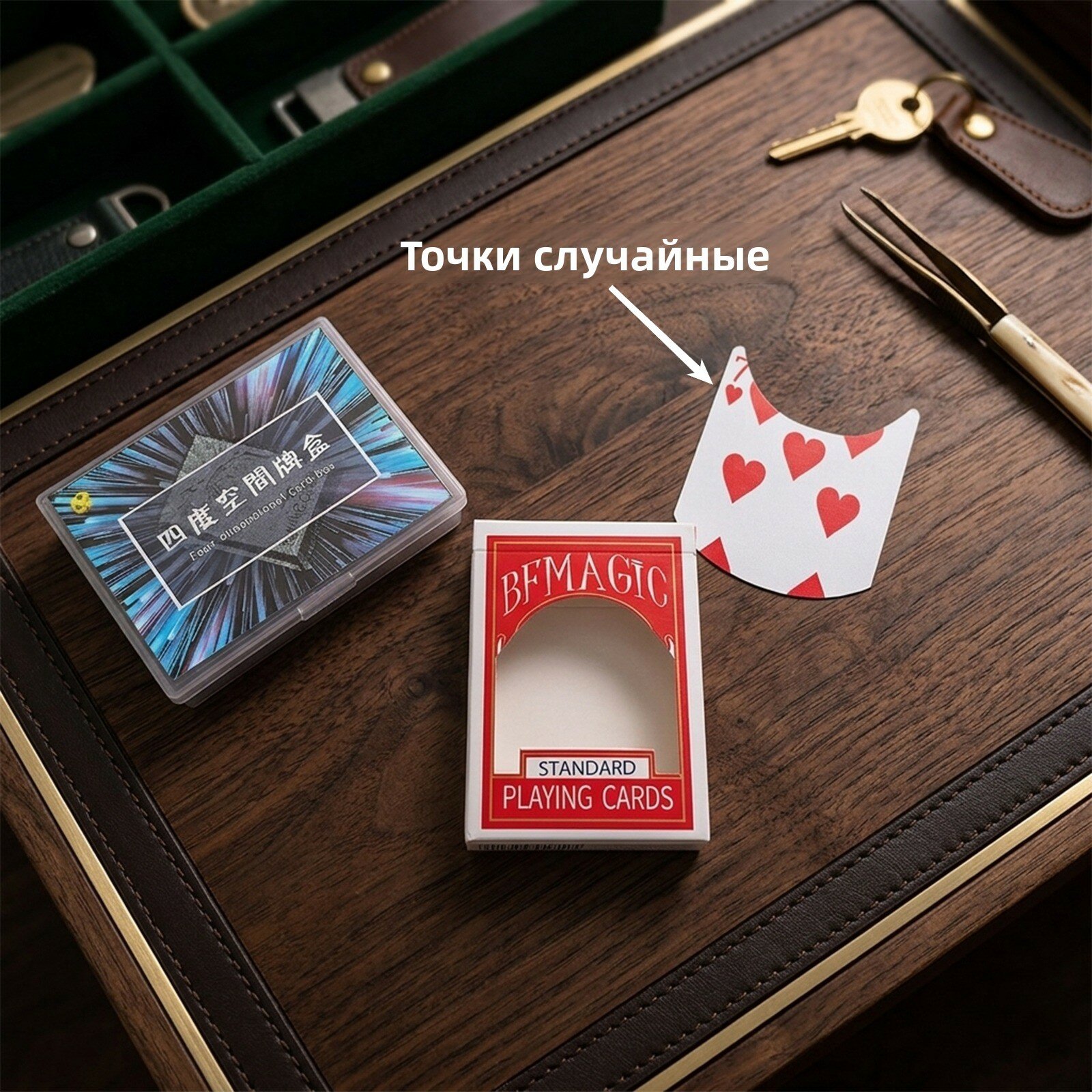 Магический фокус "Небесный гость" / Бренд: Не указан / Название: Коробка для карт "Небесный гость" / Свойства: Визуально