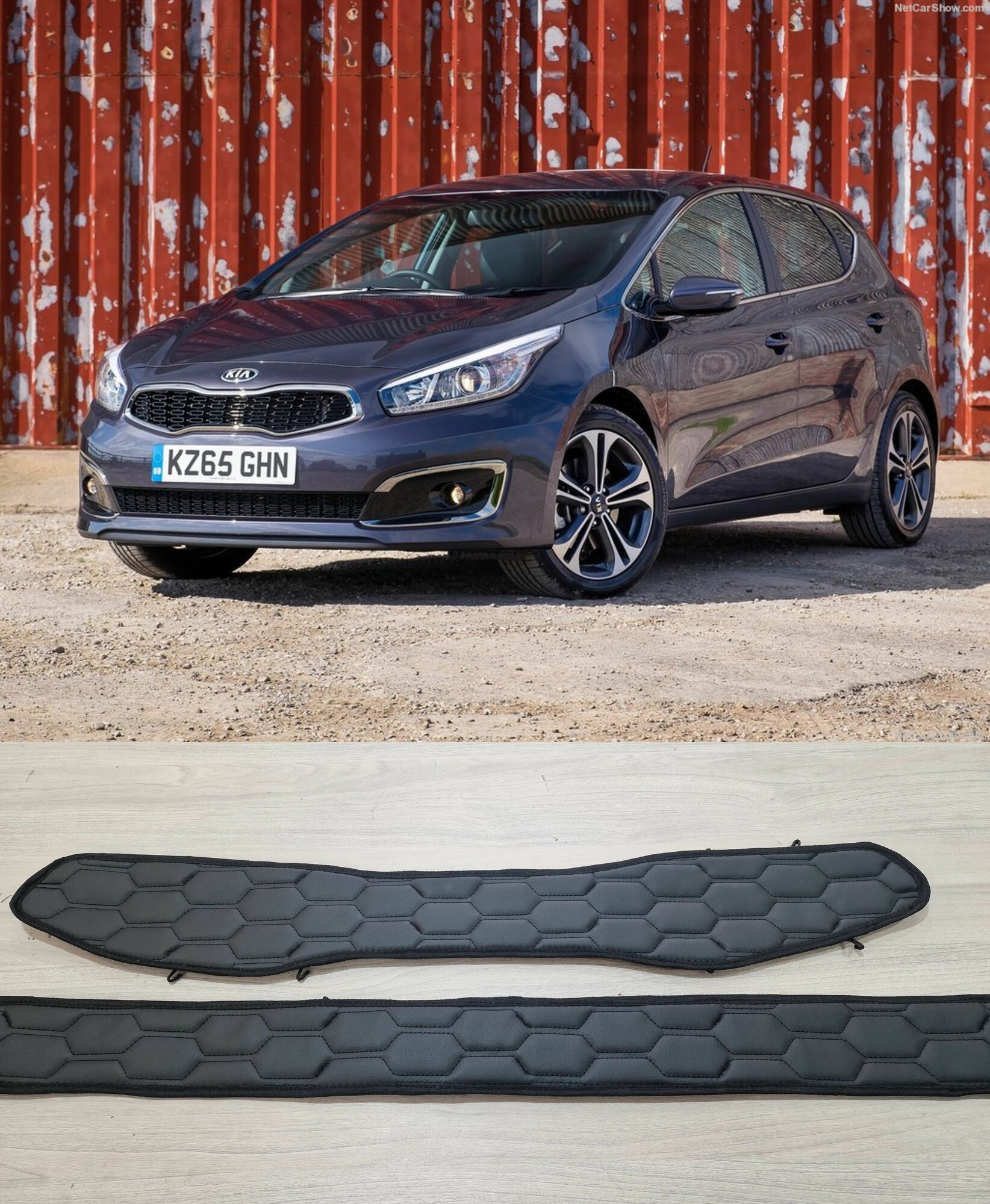 Утеплитель радиатора Экономия топлива KIA CEED Киа Сид (2015-2018) Дизайн Соты