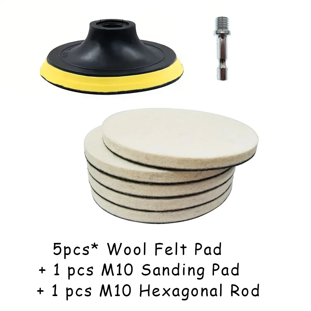 Набор полировальных кругов VIBRATITE 5 шт. 3/4/5 дюймов, Цвет: 7 pcs