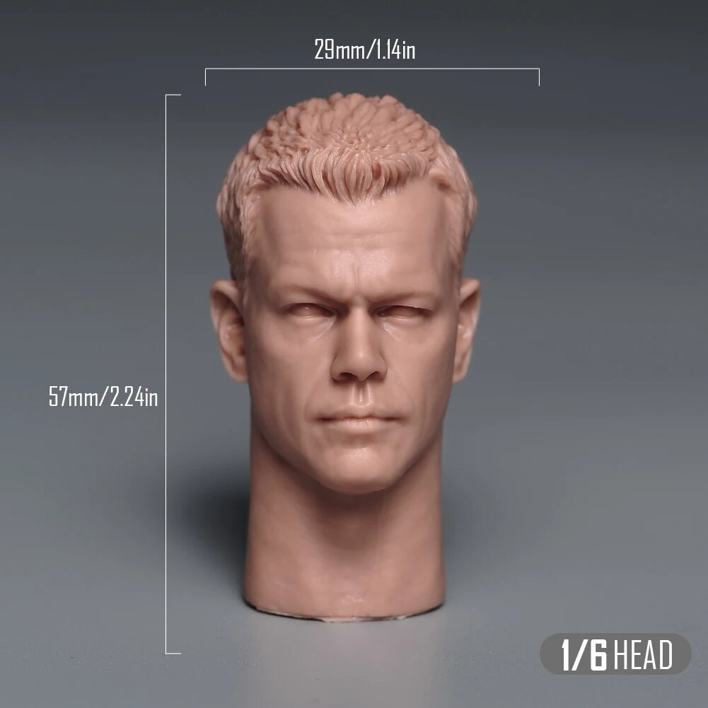 Неокрашенная голова 1/6 MAK, Style 20