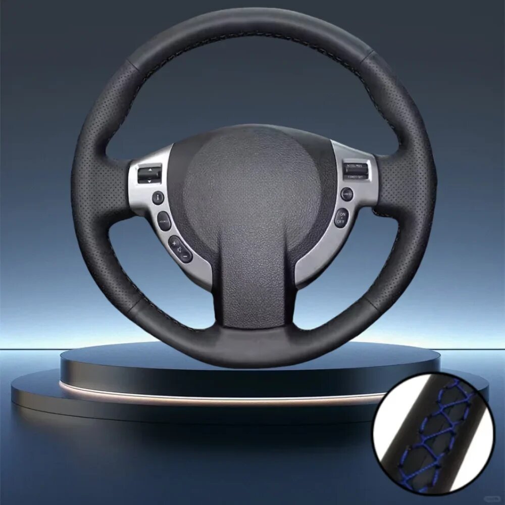 Руль для Nissan Qashqai X-TRAIL NV200, Blue Thread