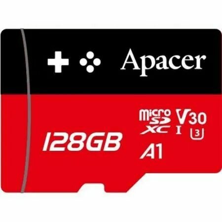 Карта памяти Apacer microSDXC UHS-I U3 V30 A1 128GB w/o Adapter RP