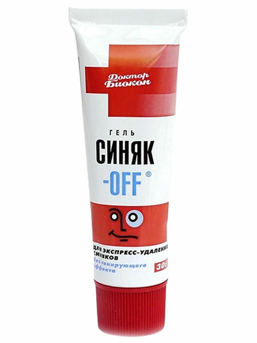 Доктор Биокон Синяк-OFF Гель от синяков, ушибов и отеков под глазами без тонирующего эффекта косметическое средство, 30 мл