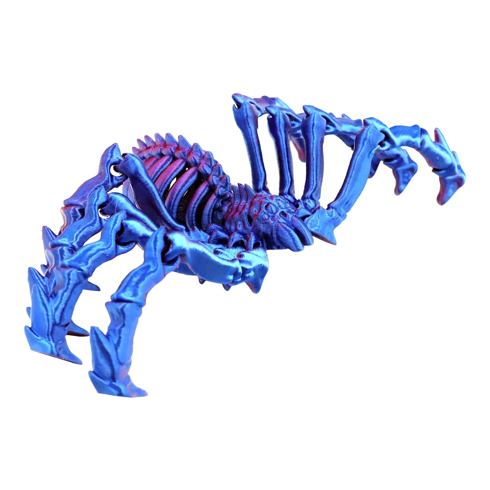 3D-печатная фигурки робота из резины Синий, Laser Blue