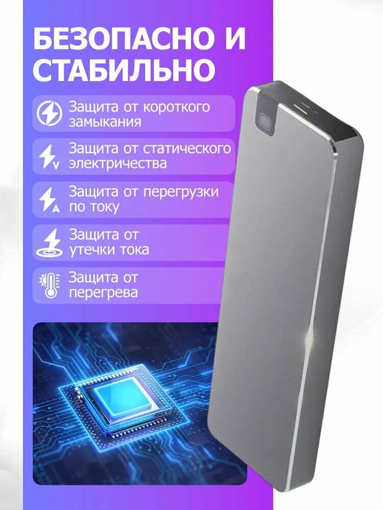 2 ТБ Внешний SSD-диск, чёрный — фото 1