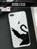 Силиконовый чехол на Apple iPhone 7 Plus / Айфон 7 Плюс с принтом Черный лебедь