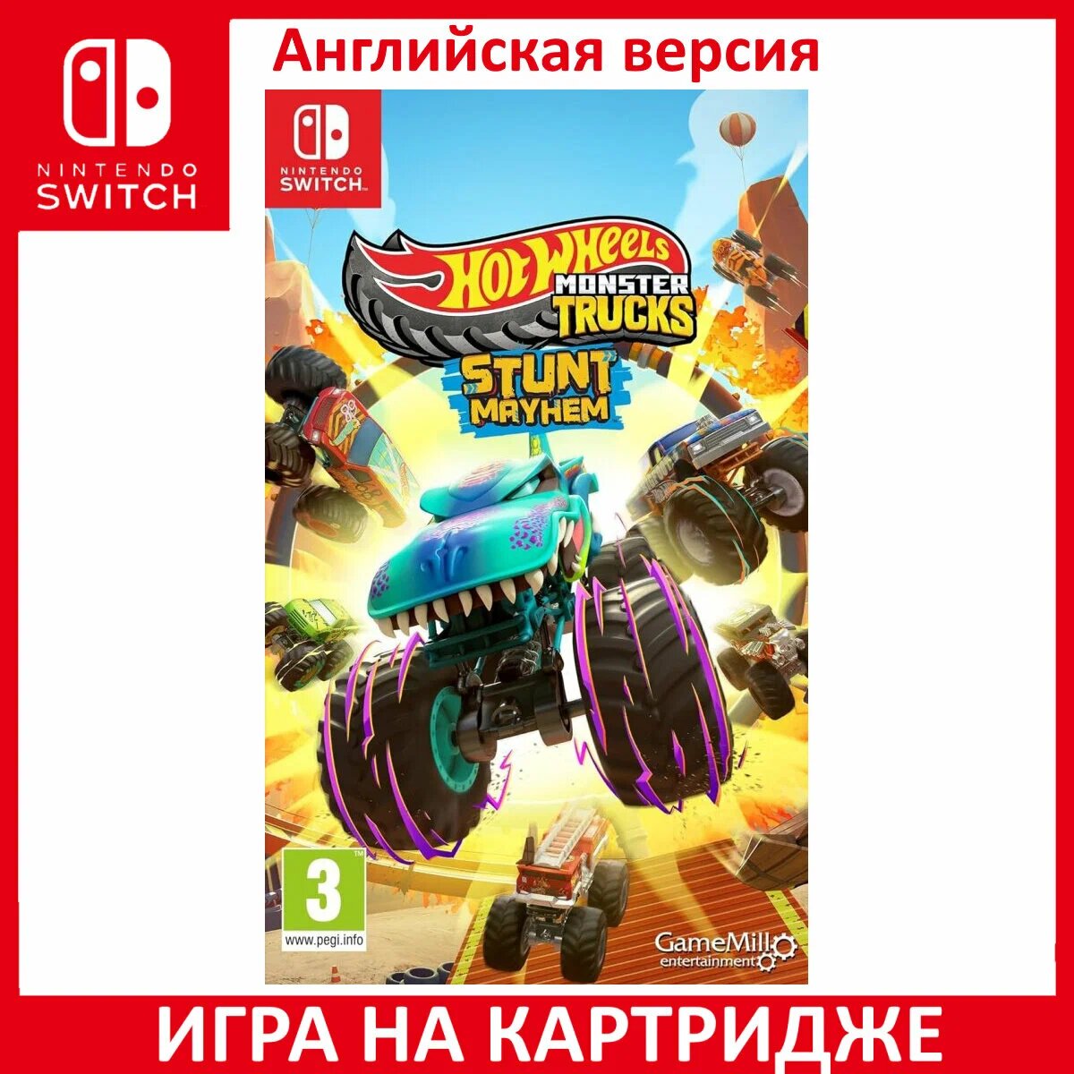 Hot Wheels Monster Trucks: Stunt Mayhem (английская версия) (Nintendo Switch)