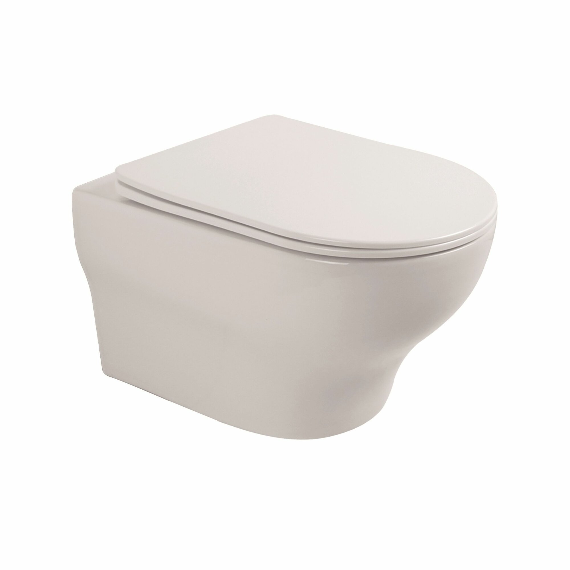 Унитаз подвесной безободковый AQUAme Hygiene Invisible c сиденьем / AQM2021PRO-H