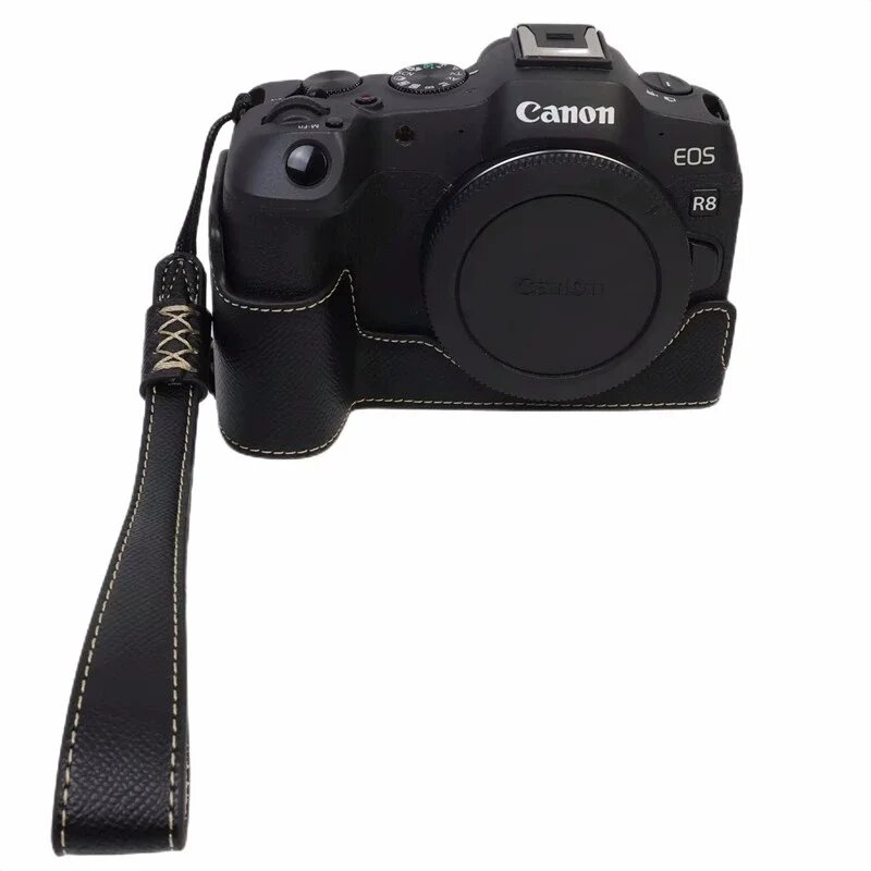 Чехол для Canon EOS R8 черный с ремешком