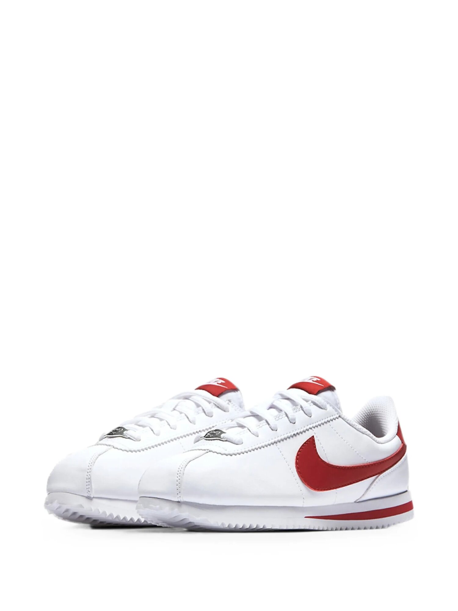 Кроссовки NIKE Cortez Basic SL lace-up sneakers, размер 38.5 EU, бежевый/белый — фото 1