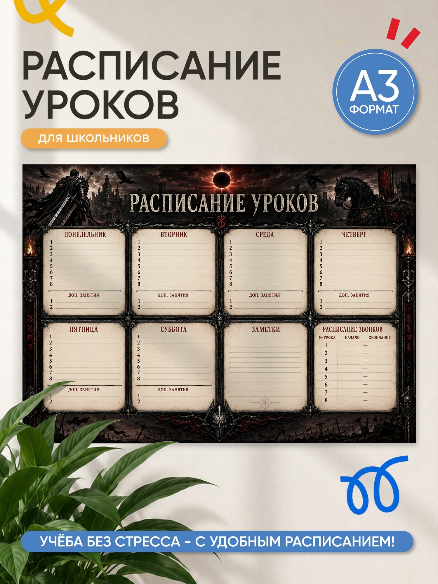 Расписание уроков Берсерк, Berserk