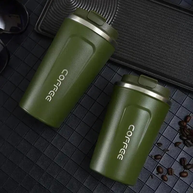Термос из нержавеющей стали 380/510 мл 510ML, Green 1Pcs
