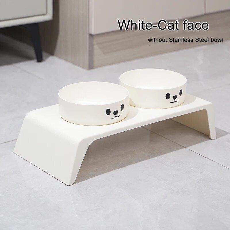 Миски для кошек White-Cat face, цвет Cat Face-A