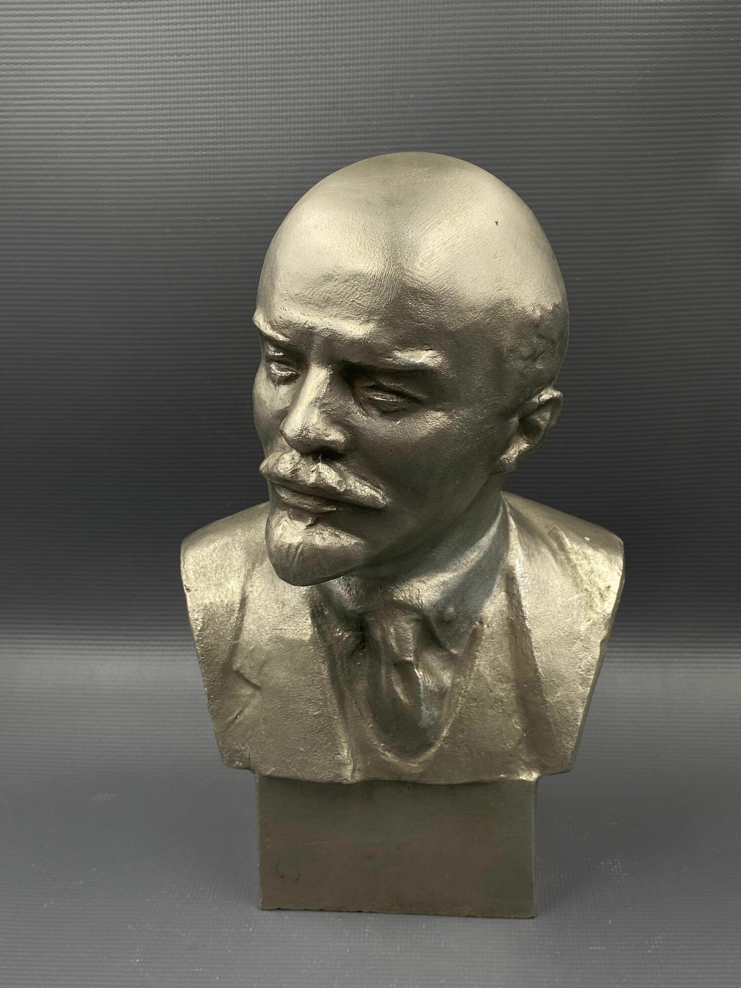 Бюст Ленин В. И, Силумин СССР, высота 22,5 см, вес 1,5 кг Красивый! Винтаж!