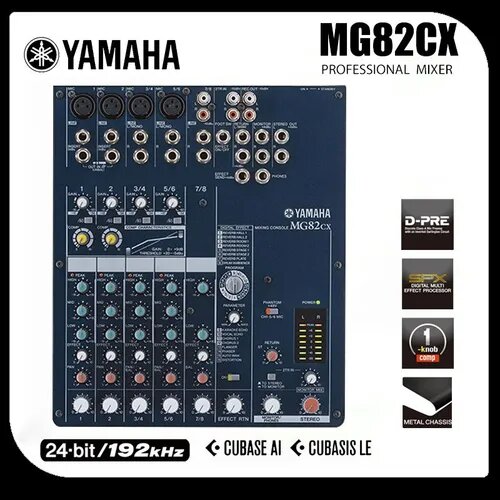 Профессиональный микшер MG82CX с реверберацией для диджеев, сцены и студии