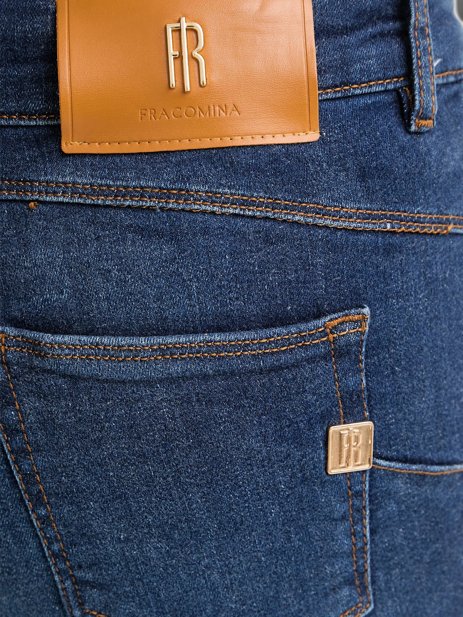 Джинсы Fracomina Cropped zip-detail jeans, размер 28, синий — фото 1