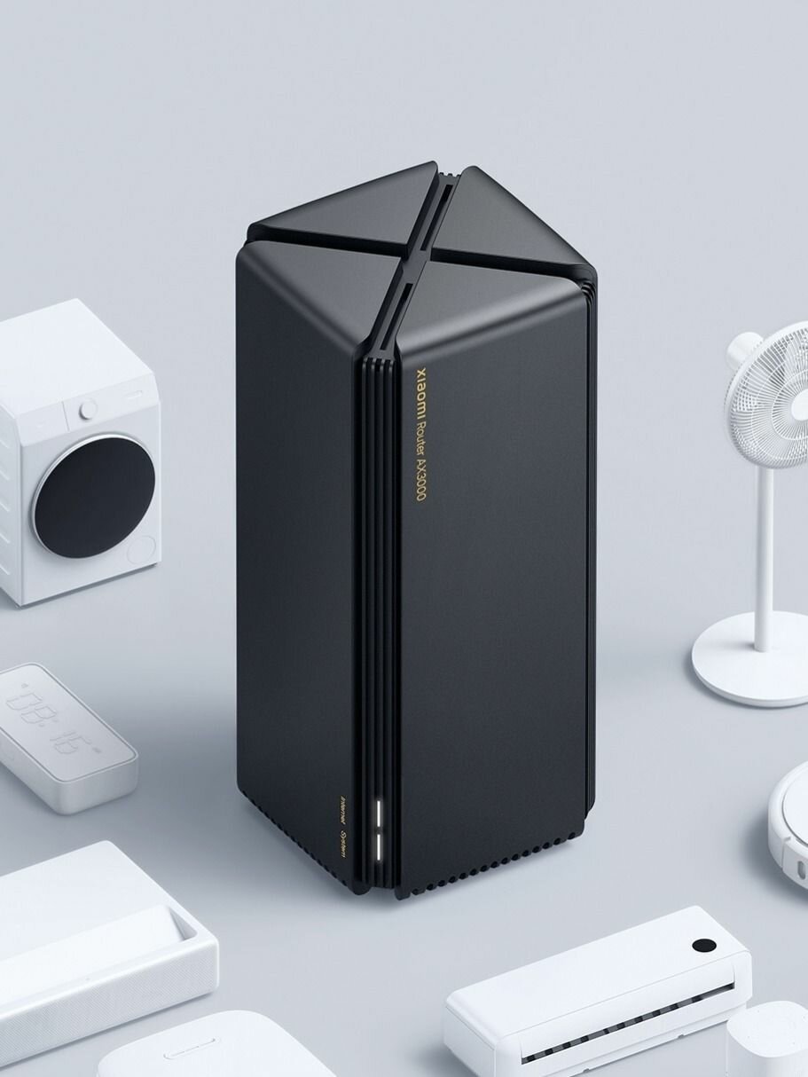 Wi-Fi роутер Mesh-система Mijia Mesh Wi-Fi Router AX3000 (RA80) (1-Pack) Black