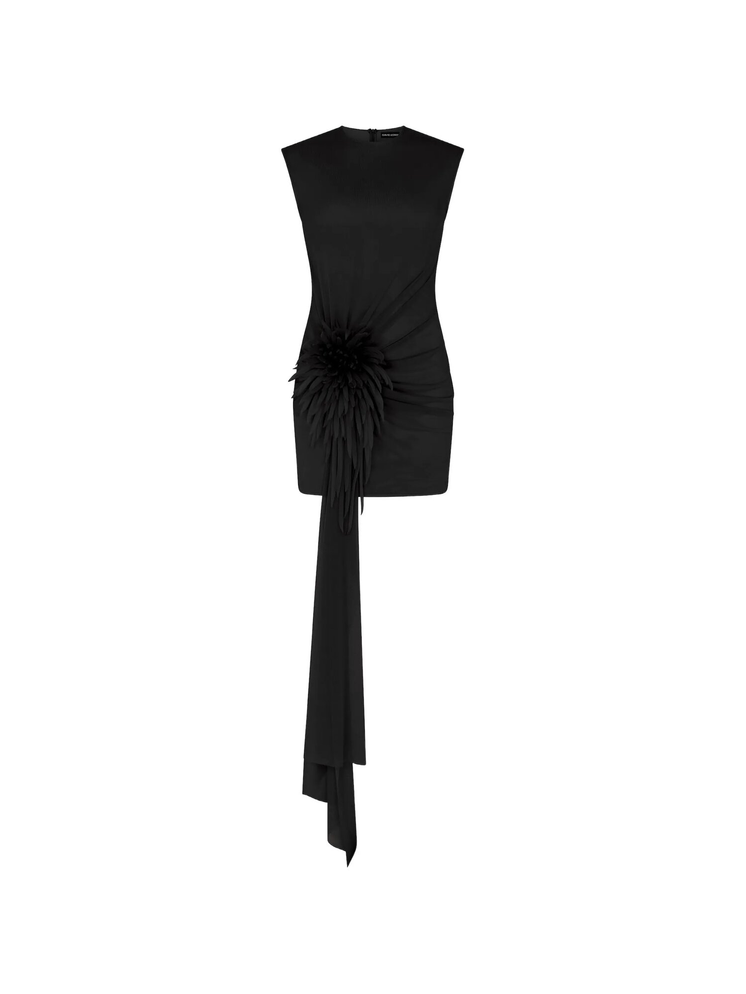 Платье Flower-embellished ruched dress