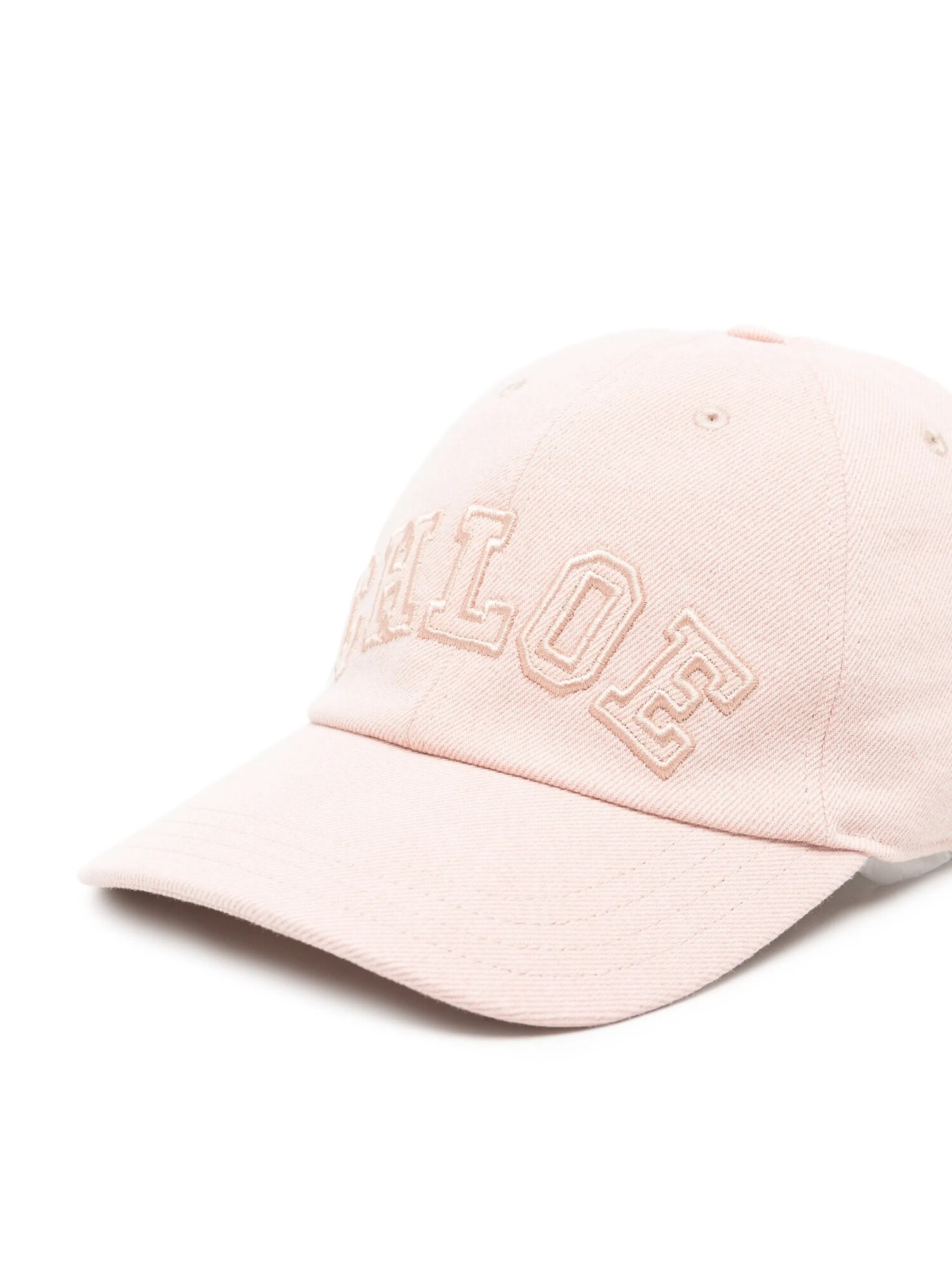 Шапка Chloe Logo-embroidered baseball cap для девочек, размер S, coral pink — фото 1