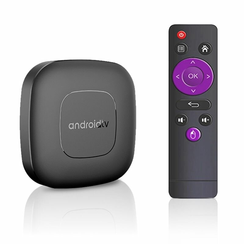 L2(T Q D O) Android 13 TV Box Allwinner Media Player С Пультом Дистанционного Управления 2G+8G