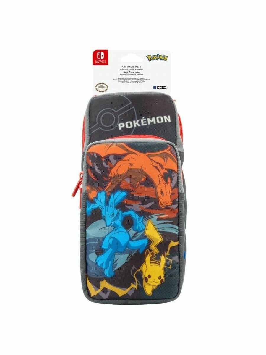 Сумка Hori Adventure Pack (Lucario, Pikachu) для Nintendo Switch (NSW-415U)