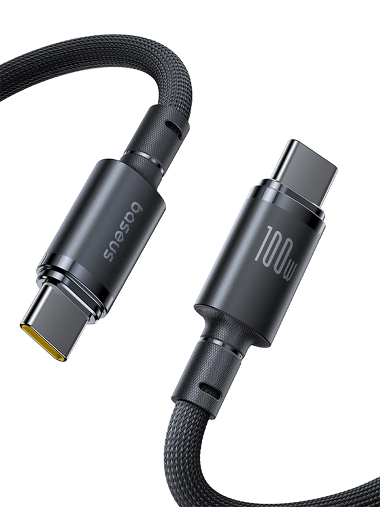 Baseus Кабель для зарядки Baseus New Braided Fast Charging Cable Type-C- Type-C 100W 1м CB000217 (E0426W00) черный