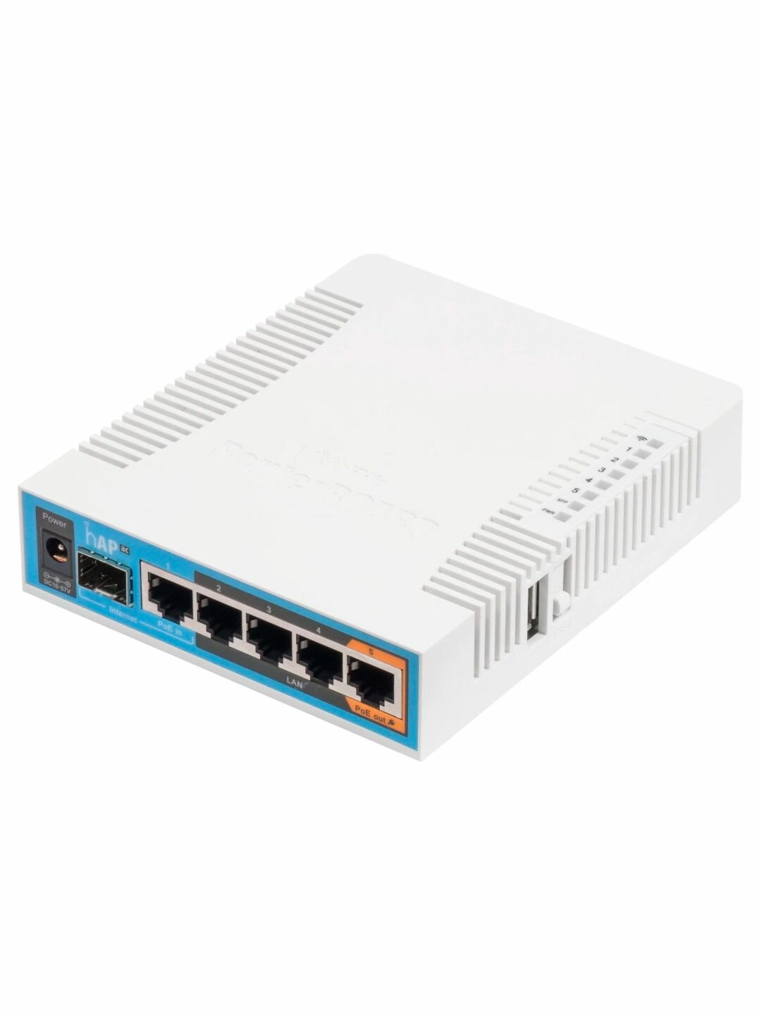 Маршрутизатор Mikrotik hAP ac, AC1750, 5*10/100/1000 LAN, 1*SFP, USB (RB962UiGS-5HacT2HnT)