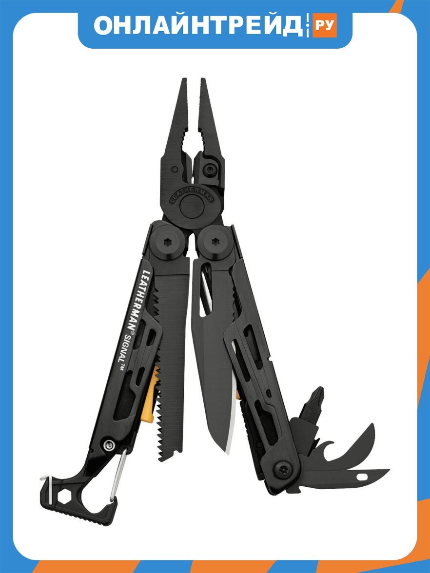 Мультитул Leatherman Signal, 19 функций, черный, нейлоновый чехол