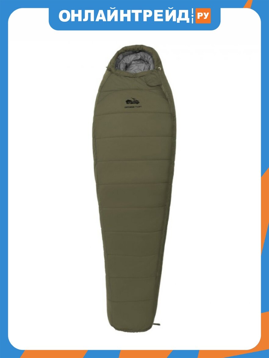 Спальный мешок Tramp Oimyakon T-Loft TRS-048R Regular правый, оливковый (до -30С)