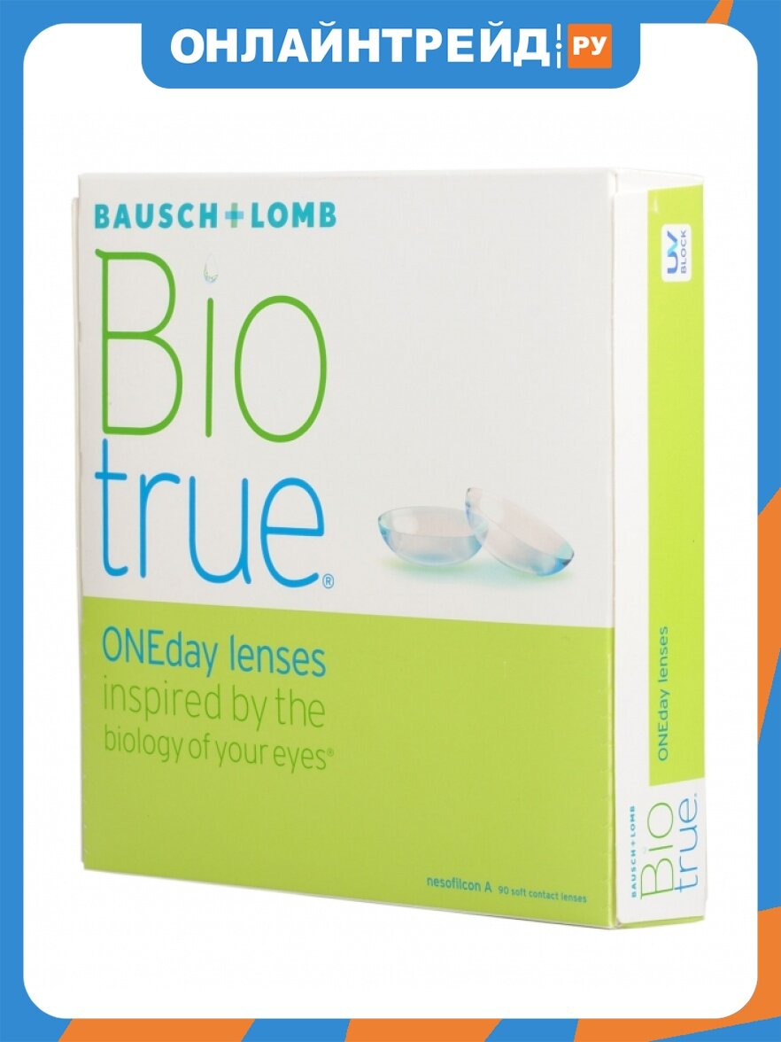Контактные линзы Bausch & Lomb Biotrue ONEday 90 pk (-3.50/8.6/14.2)