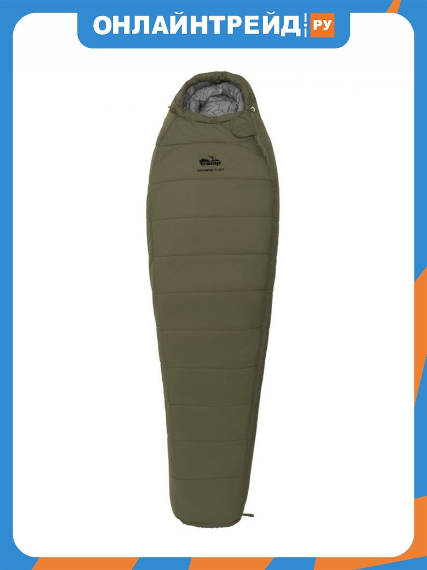 Спальный мешок Tramp Oimyakon T-Loft TRS-048С Regular правый, оливковый (до -30С)