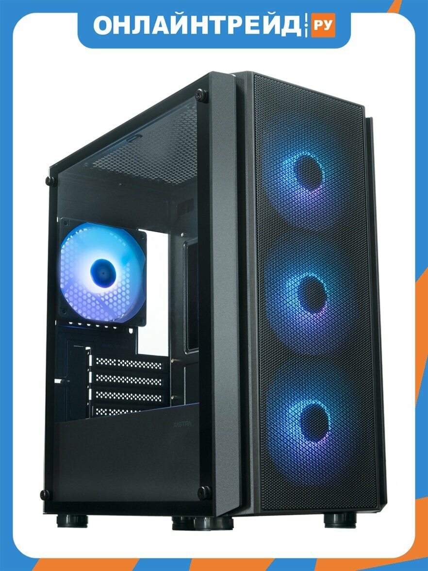 Корпус Xastra A402M 4ARGB-C6, черный