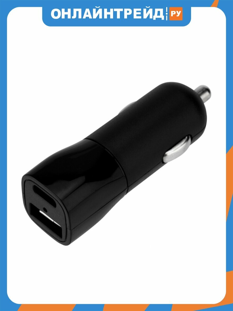 Зарядное устройство в прикуриватель Rexant USB x Type-C, 18Вт, с Quick charge, черное