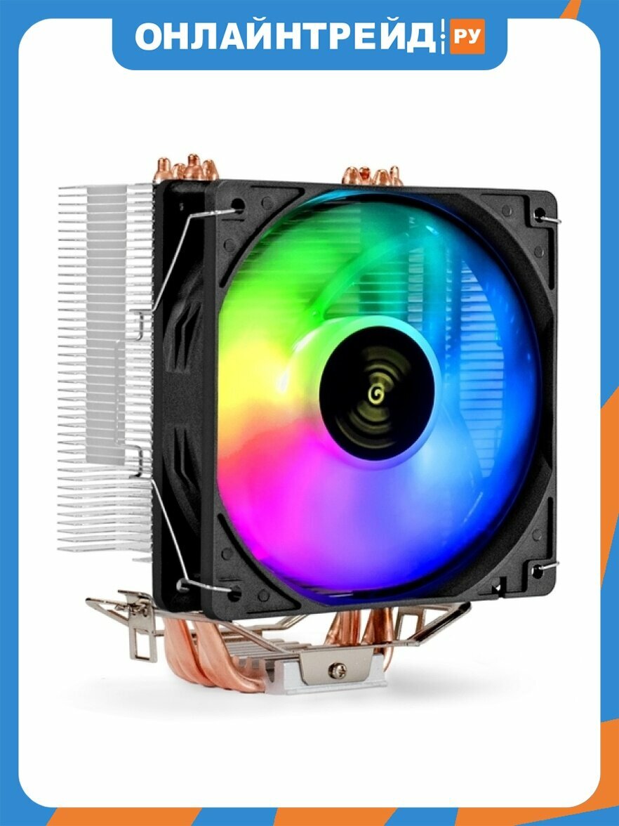 Кулер для процессора Exegate Wizard EXX400V2-PWM. FRGB (EX293655RUS)