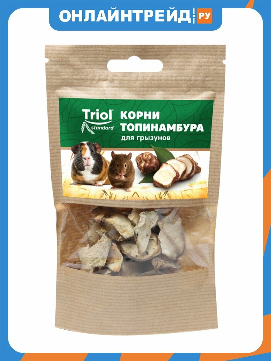 Лакомство для грызунов Triol Standard корни топинамбура, 20г