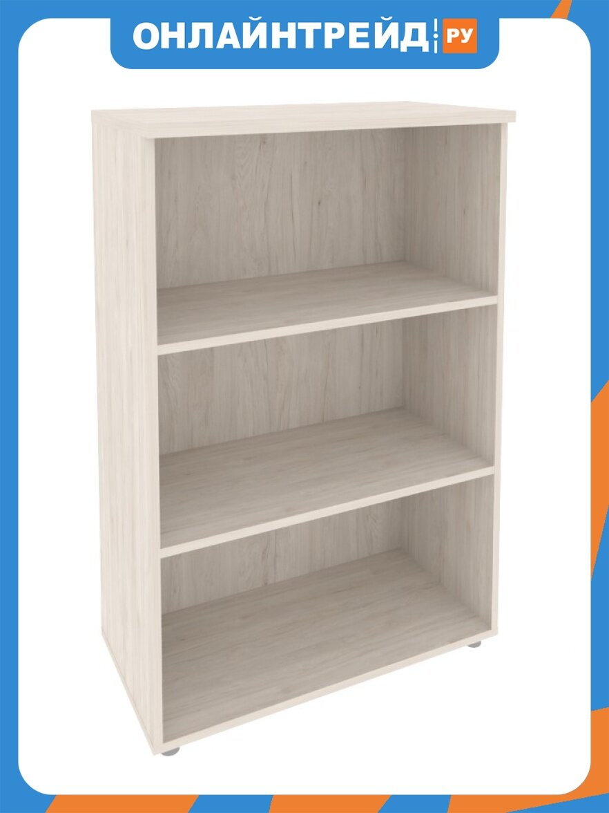 Стеллаж Riva CHAIR средний широкий O. ST-2 Денвер светлый 800*420*1207 Onix