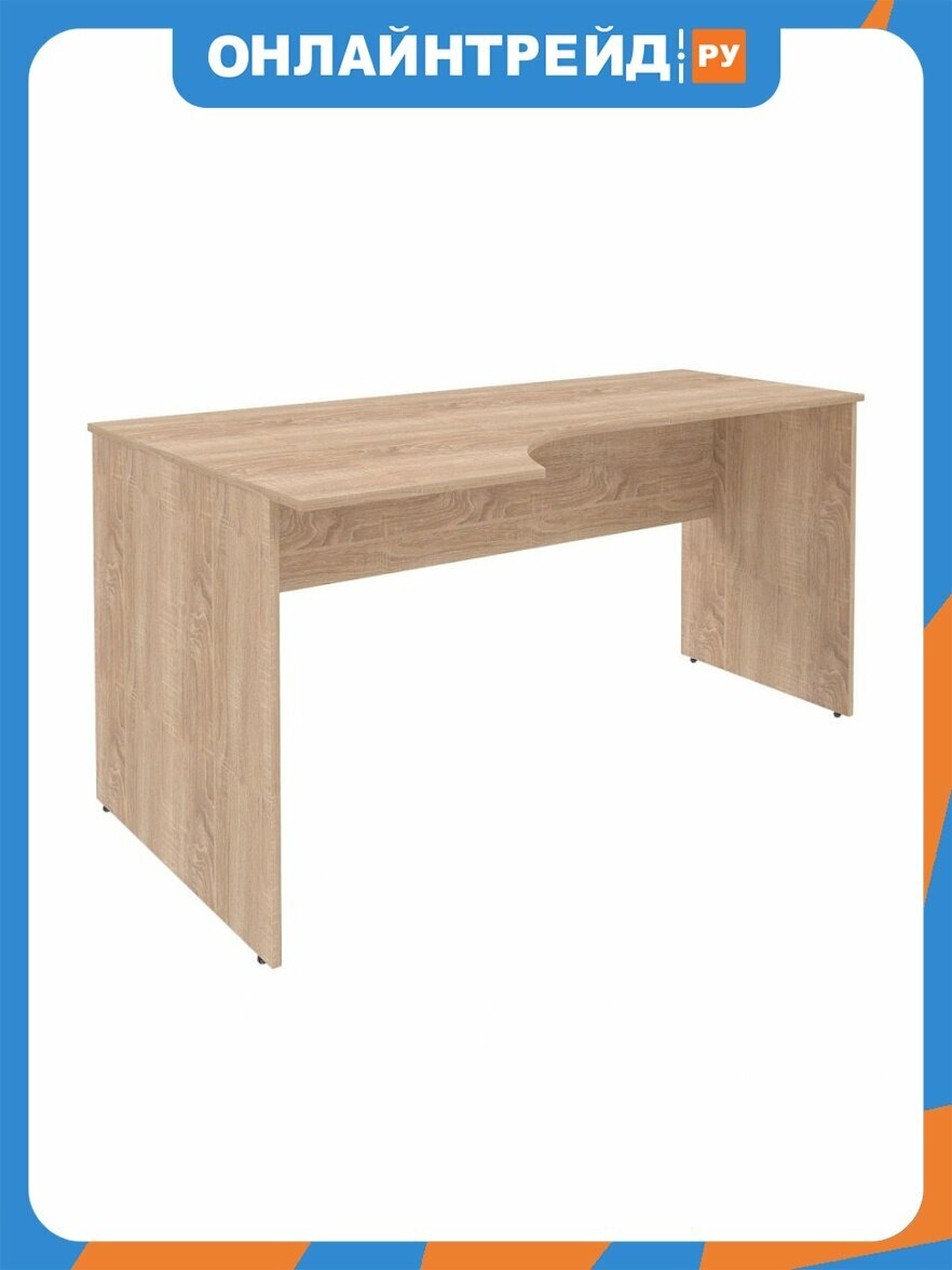 Стол эргономичный Skyland SET160-1(L) Дуб Сонома Светлый 1600х900х760 SIMPLE