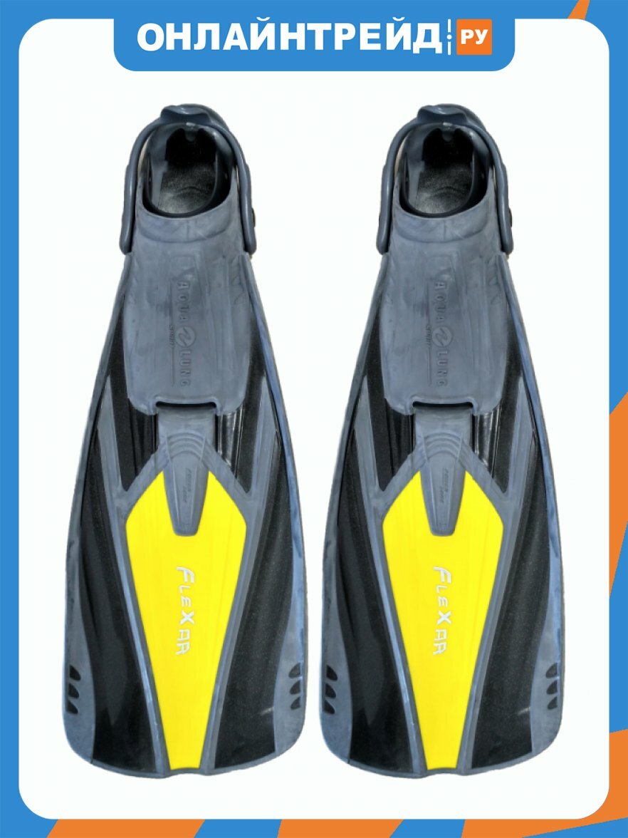 Ласты Aqua Lung FLEXAR XS/S black/yellow, размер 35-37