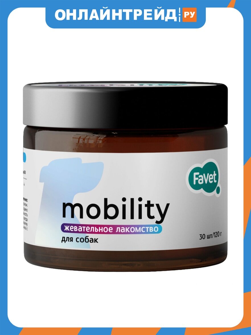 Функциональное лакомство для собак Favet PetPantel Soft Chews для мышц и суставов, (30 шт.) 120г
