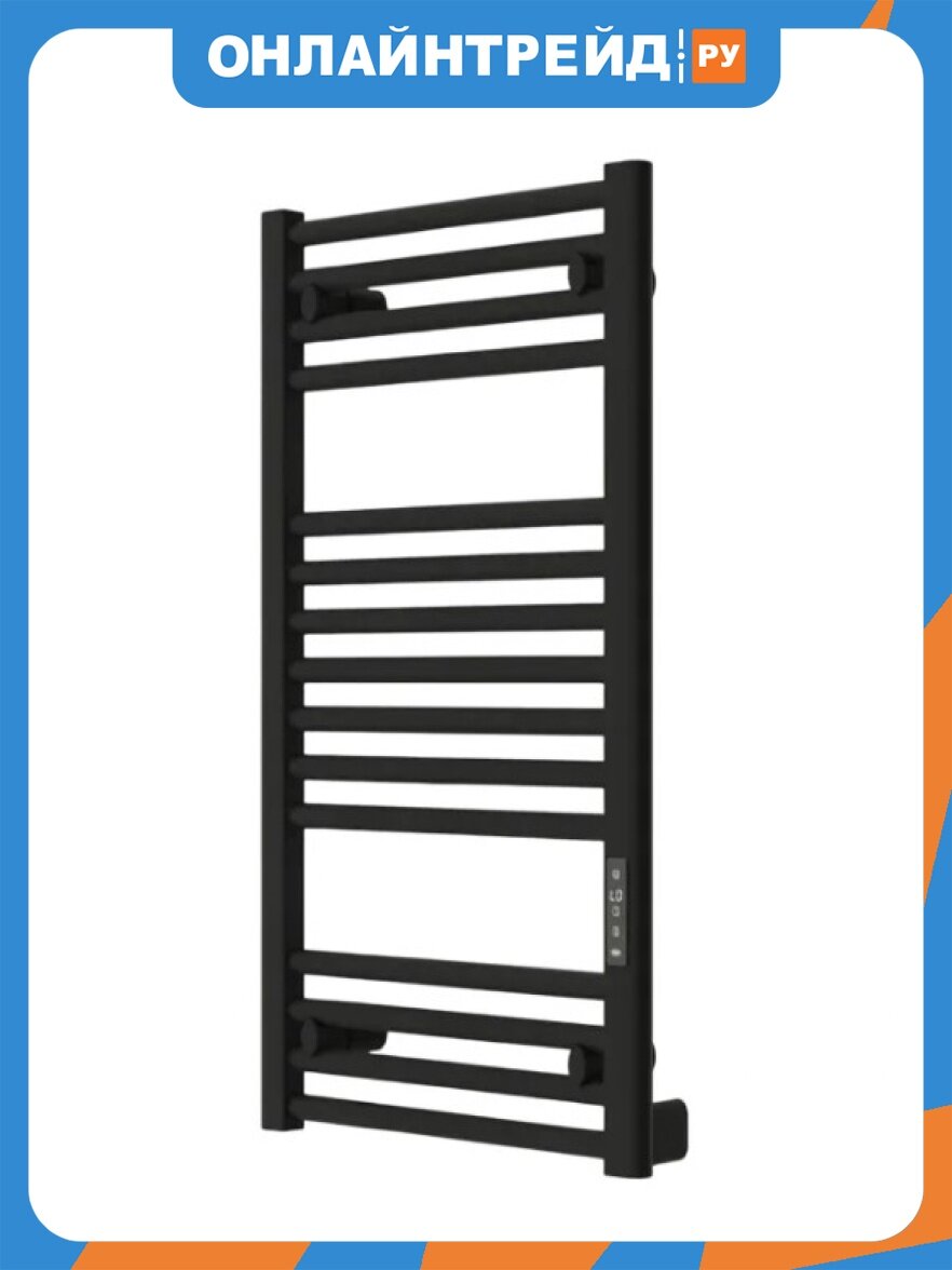 Полотенцесушитель Rifar D-LINE DL-080-50-BM, Чёрный янтарь матовый, 160 Вт