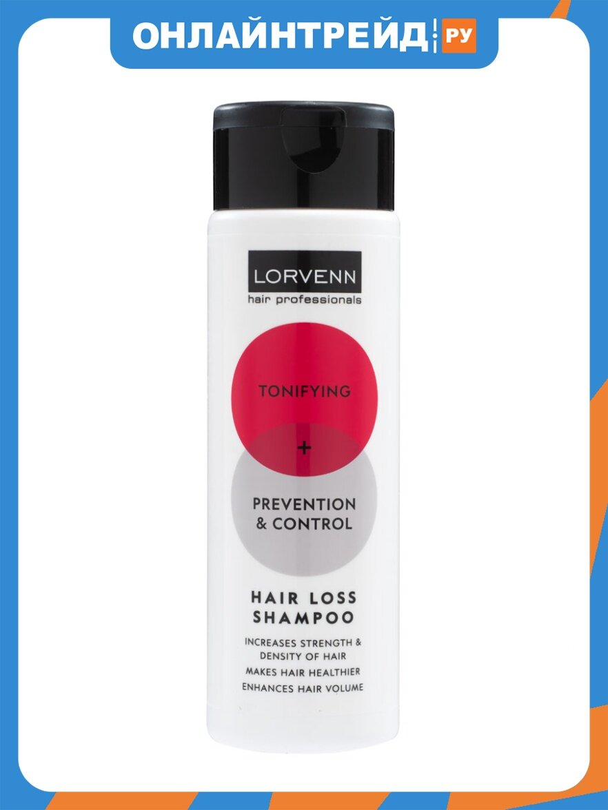 Шампунь против выпадения волос Lorvenn Tonifying + Prevention & Control Hair Loss, 200 мл